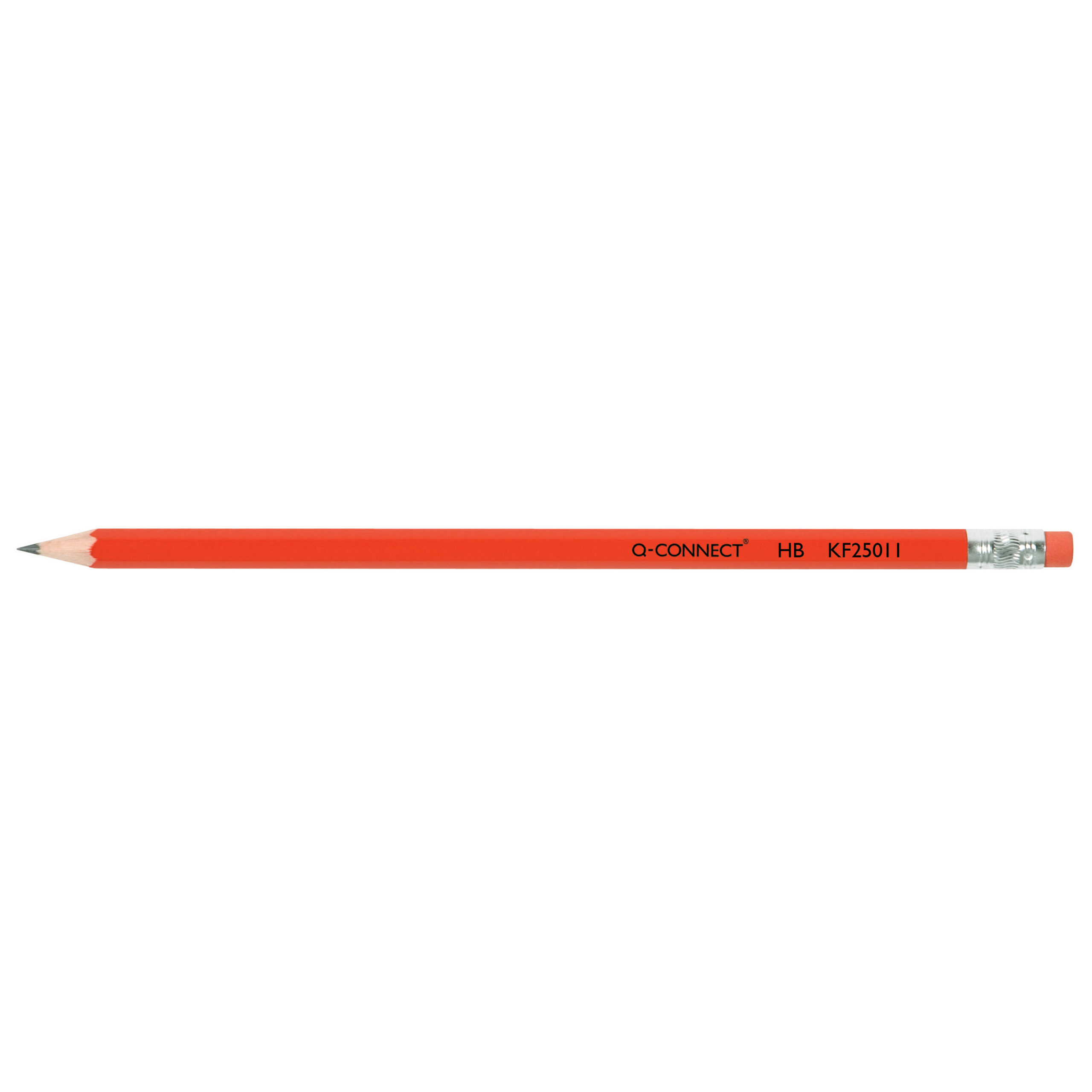 Red wood pencil HB – eraser tip - Q-CONNECT