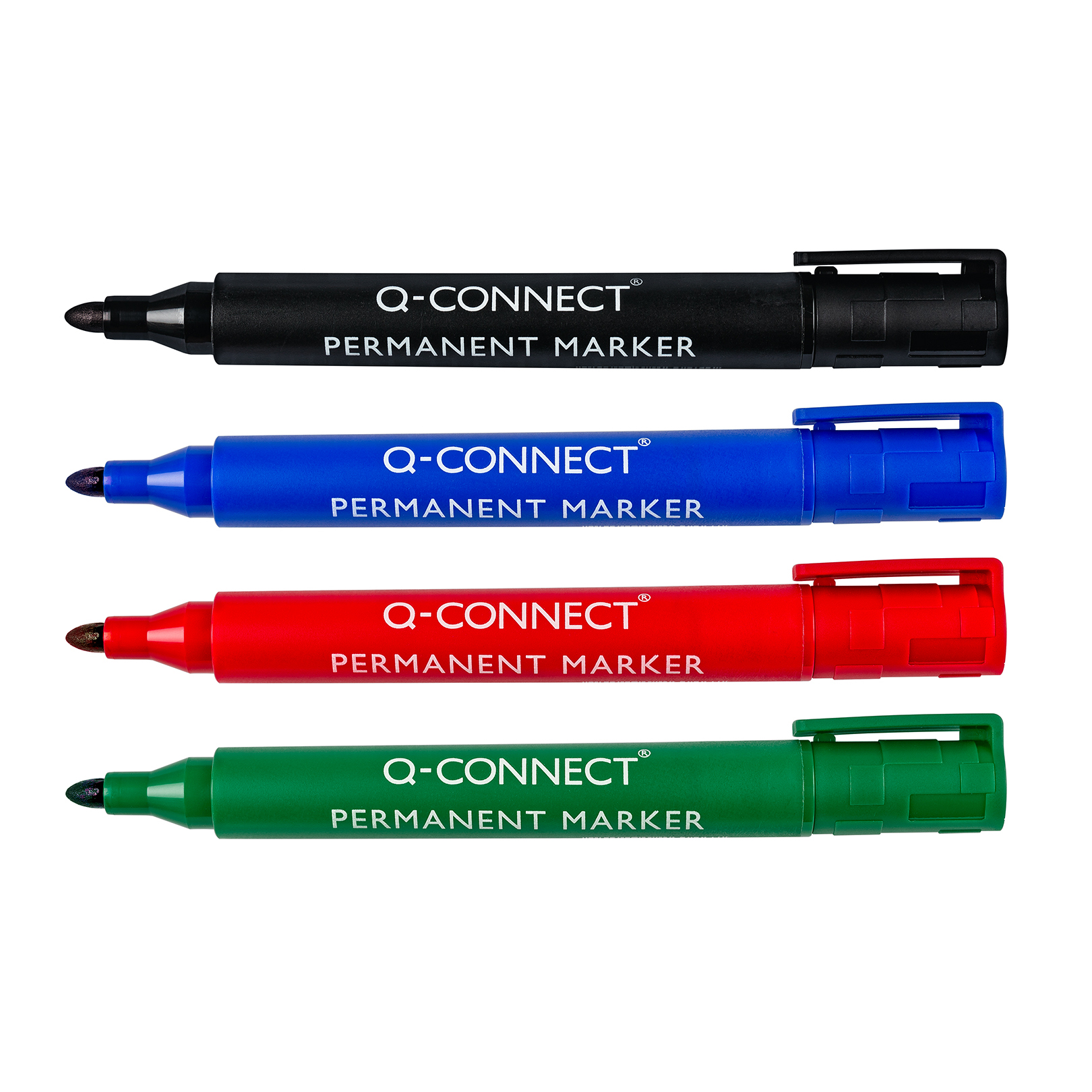 Permanent marker, Bullet tip – Black - Q-CONNECT